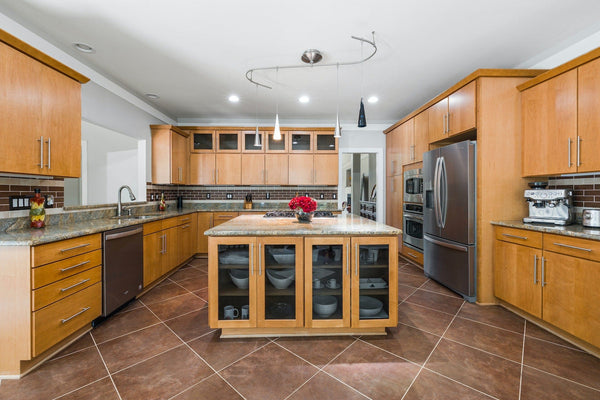 Single Glass Panel Cabinet Doors | Beveled Edge | Frame Only - Cabinet ...