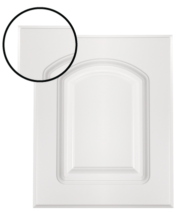 Thermofoil Raised Arch Cabinet Doors | Round Corner Panel - Cabinet ...